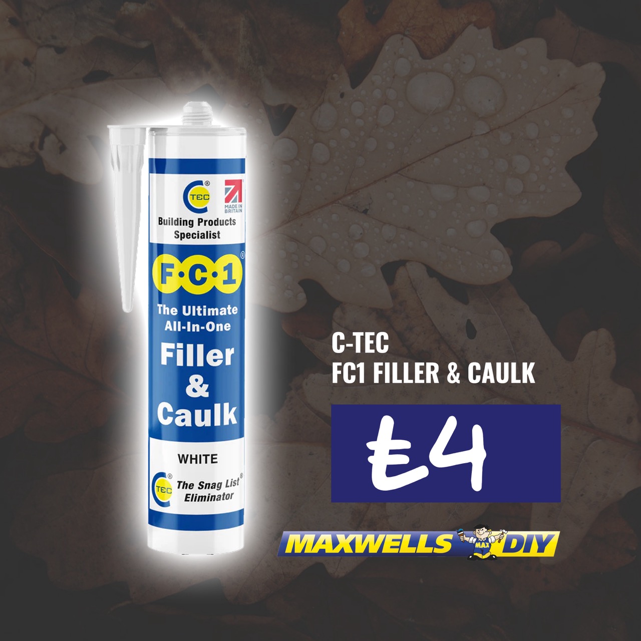5 Reasons to Use C-Tec FC1 Filler for Your Next DIY Project | Maxwells DIY